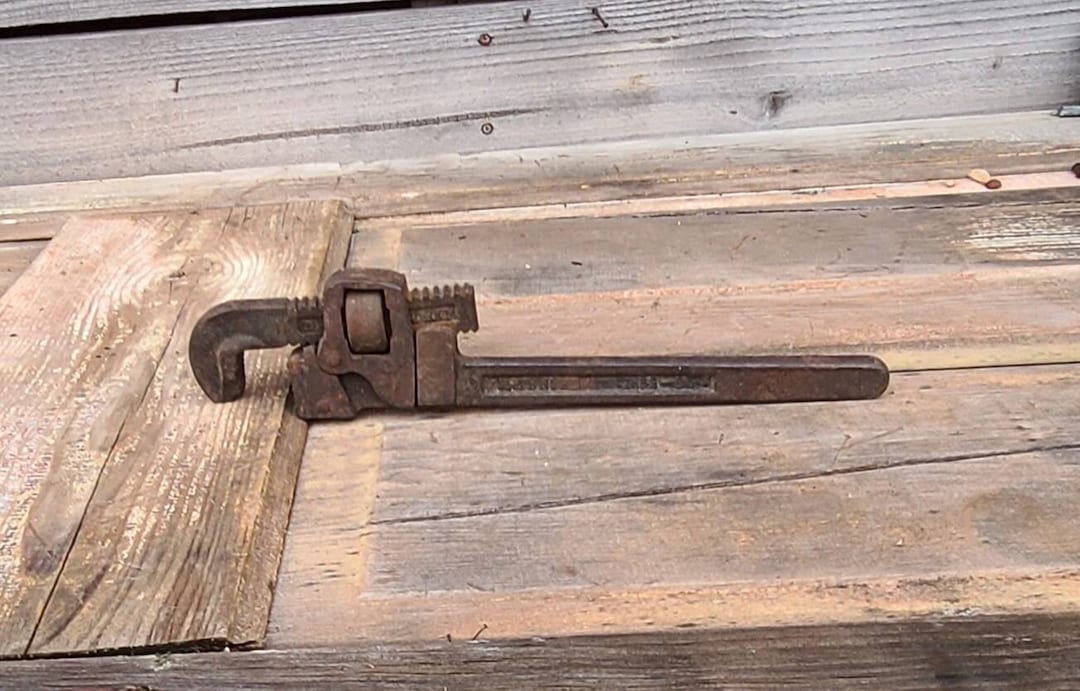 Antique Trimo Pipe Wrench 1889/1916, Adjustable 14 Inch Long Pipe ...