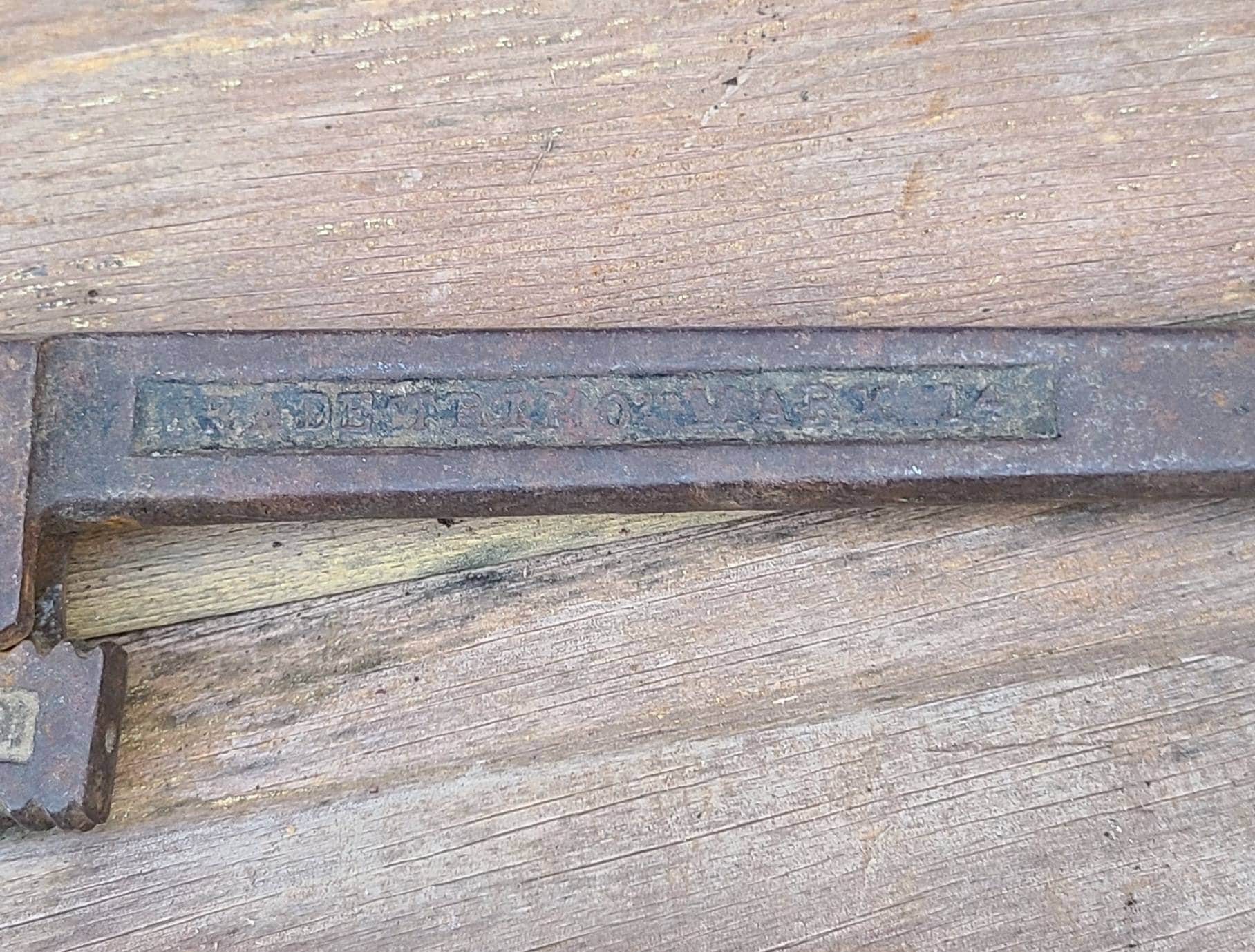 Antique Trimo Pipe Wrench 1889/1916, Adjustable 14 Inch Long Pipe ...