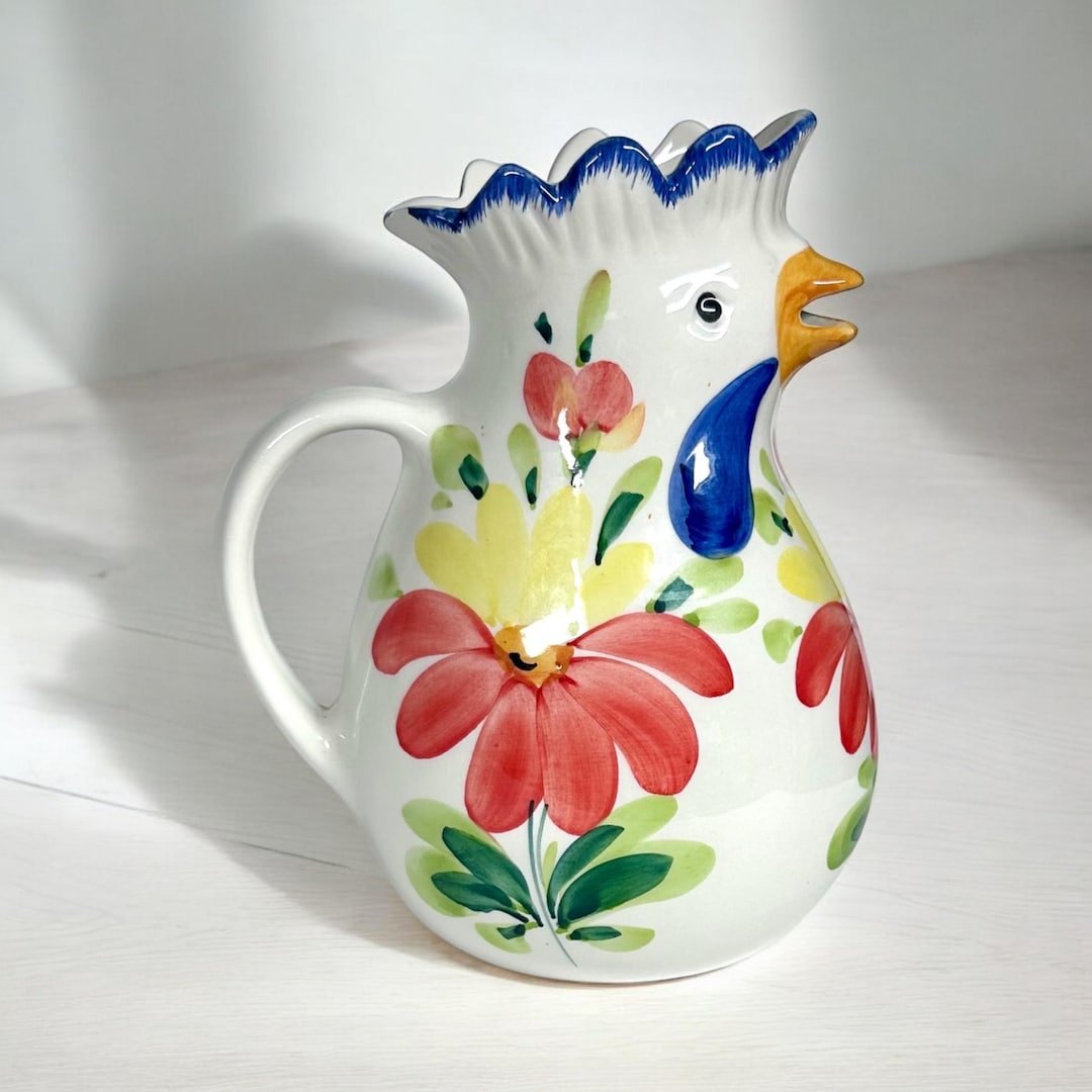 Chicken Pitcher, Rooster Pitcher Made in Pizzato, Italy - Etsy