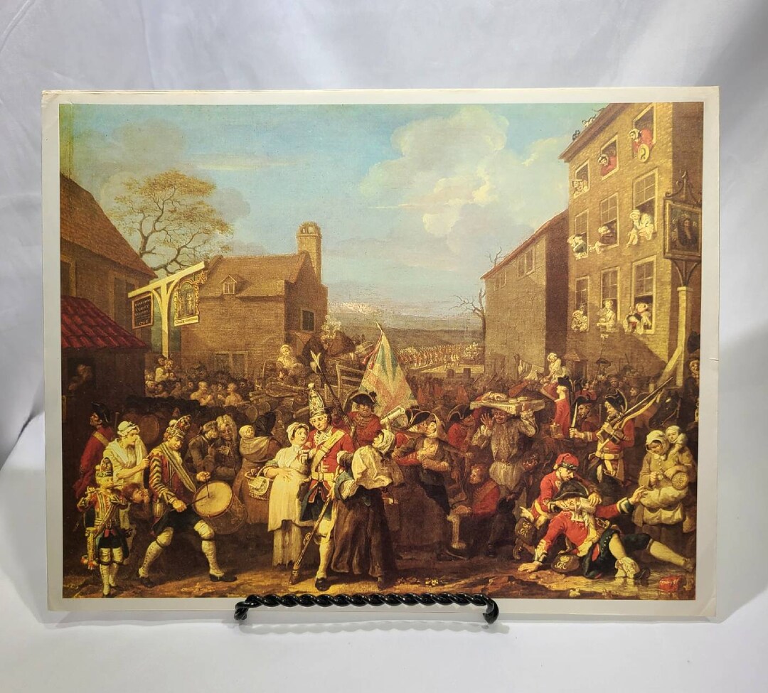 Vintage Print of the Defense of London "the March of the Guards" 1750 ...