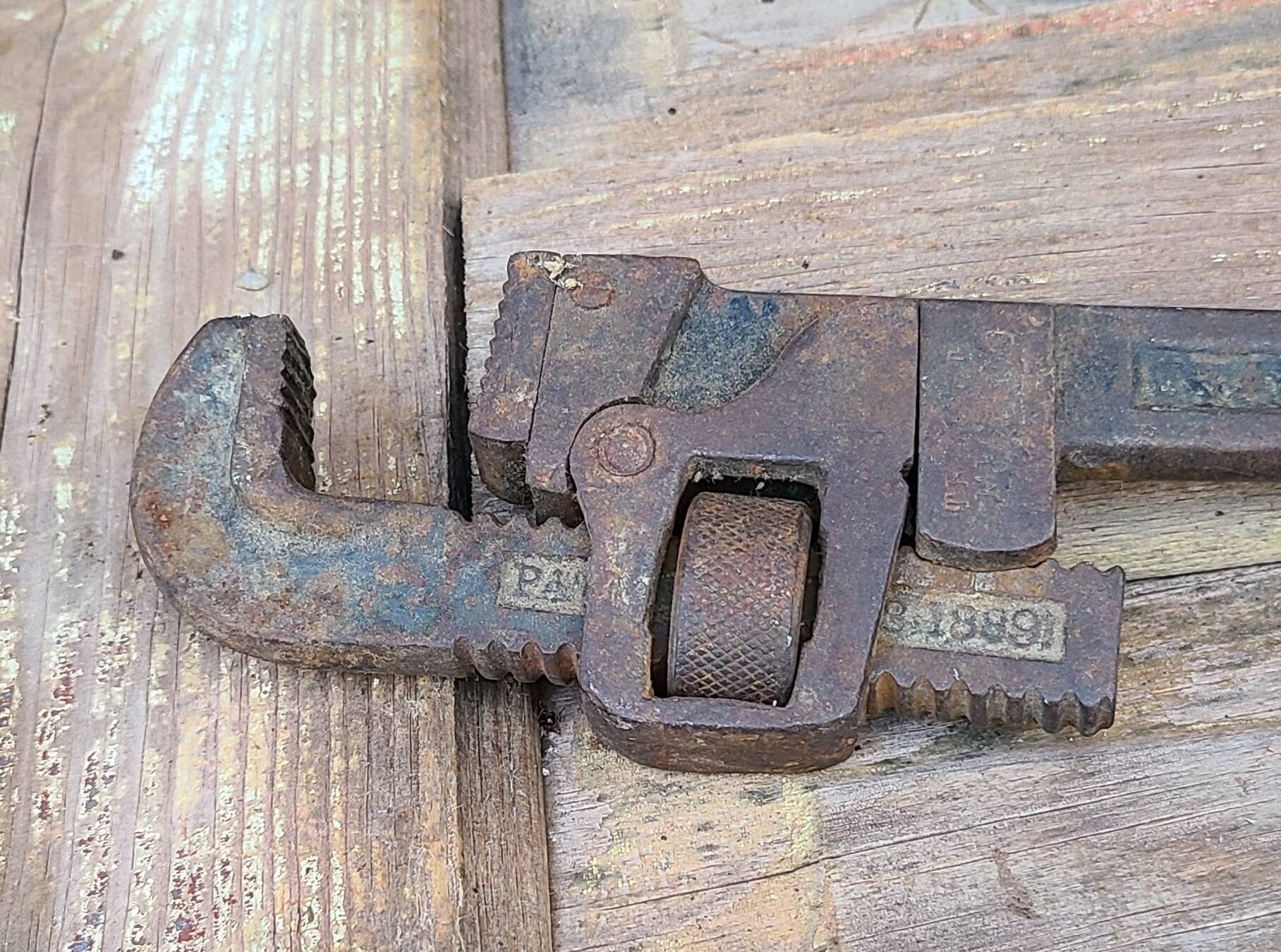 Antique Trimo Pipe Wrench 1889/1916, Adjustable 14 Inch Long Pipe ...