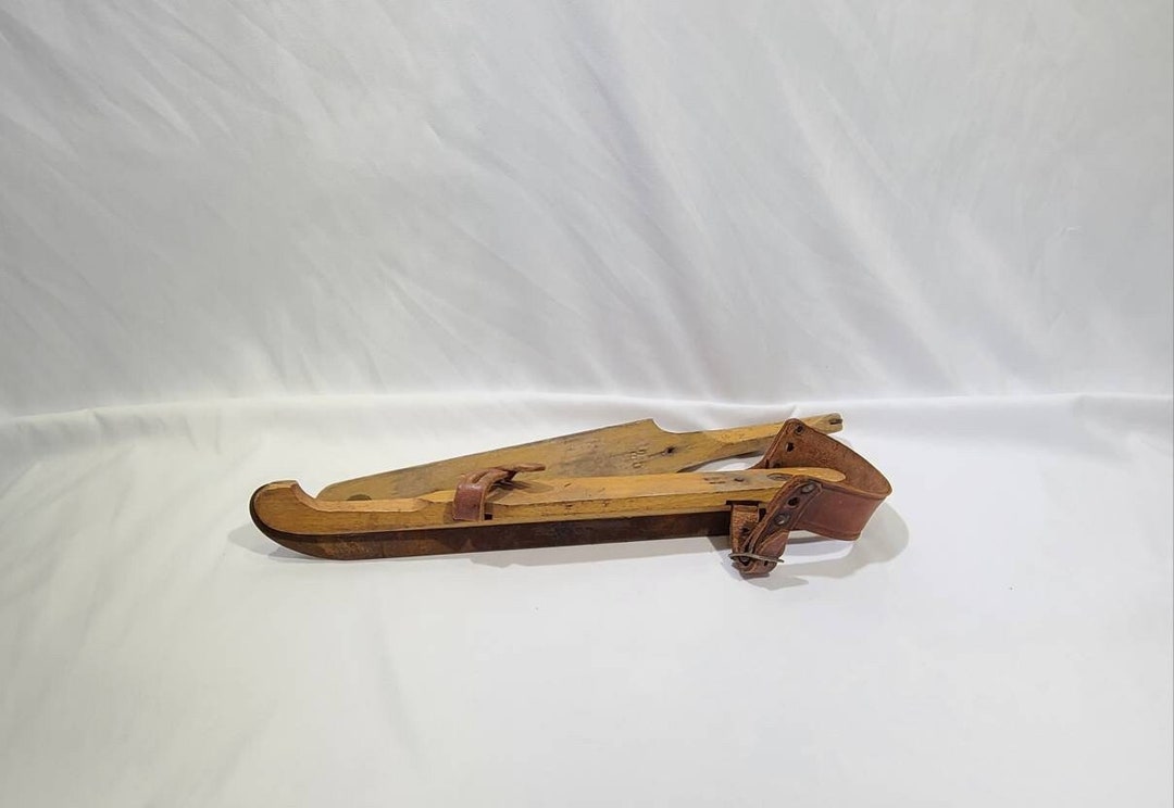 Dutch Antique Wooden Ice Skates by Juweeltji of Holland - Etsy