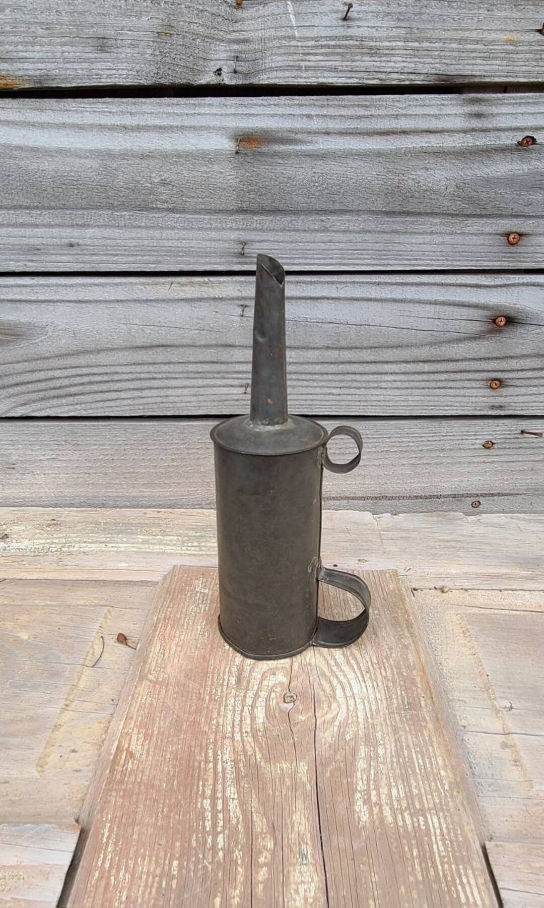 Primitive Vintage Metal Funnel, Vintage Garage Funnel, Handmade Funnel ...