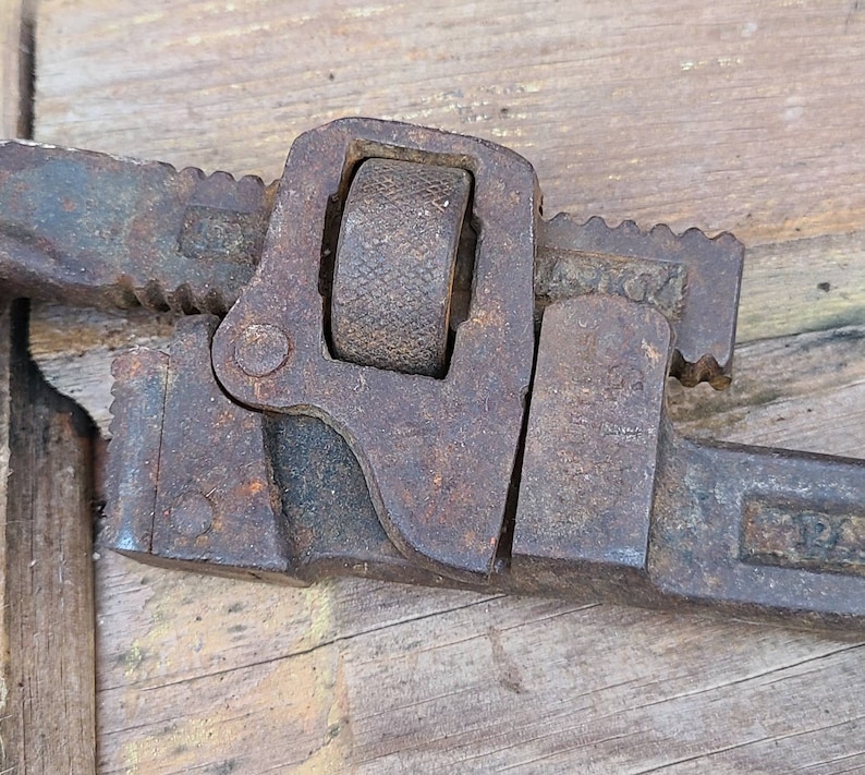 Antique Trimo Pipe Wrench 1889/1916, Adjustable 14 Inch Long Pipe ...