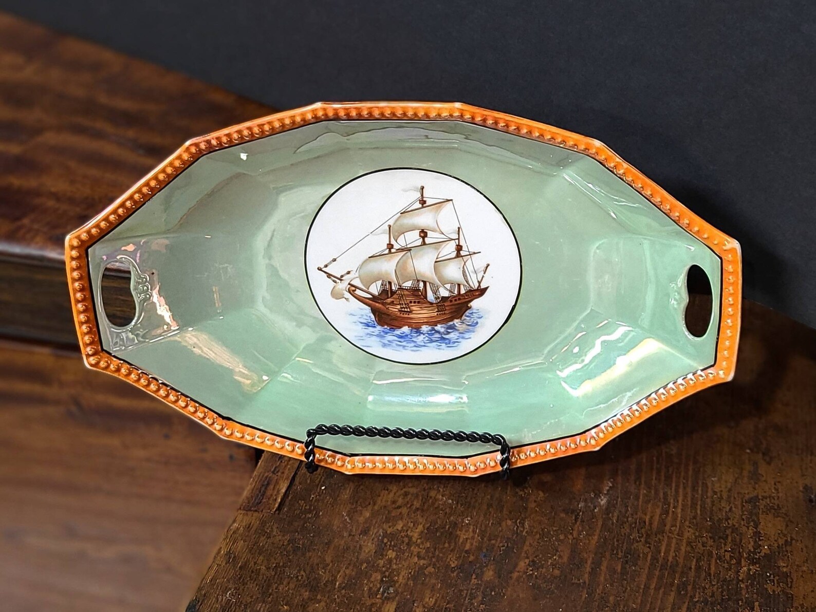 PK Unity Germany Celery Tray/dish With Picture of Ship - Etsy