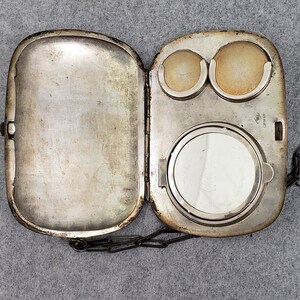 Silver Compact,antique Sterling Silver Mirror Card Coin Purse Compact ...