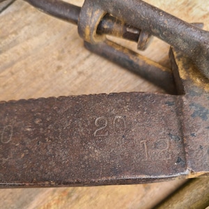 Antique Farm Scale Hanging Cast Iron Balance Beam Arm & Hooks ...