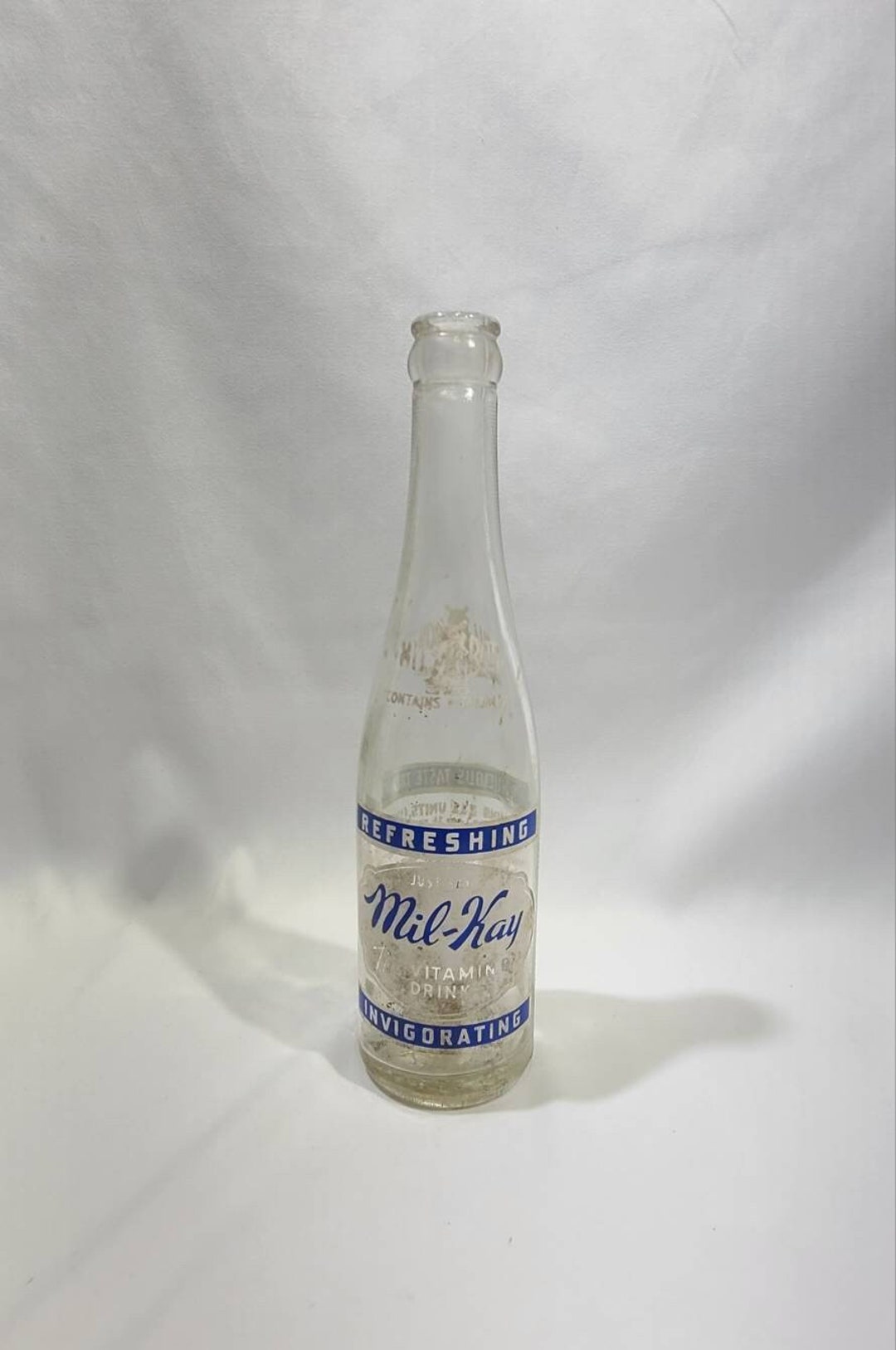 Vintage Mil-kay Vitamin Drink 10 Ounce Bottle Bottled by Hartman ...