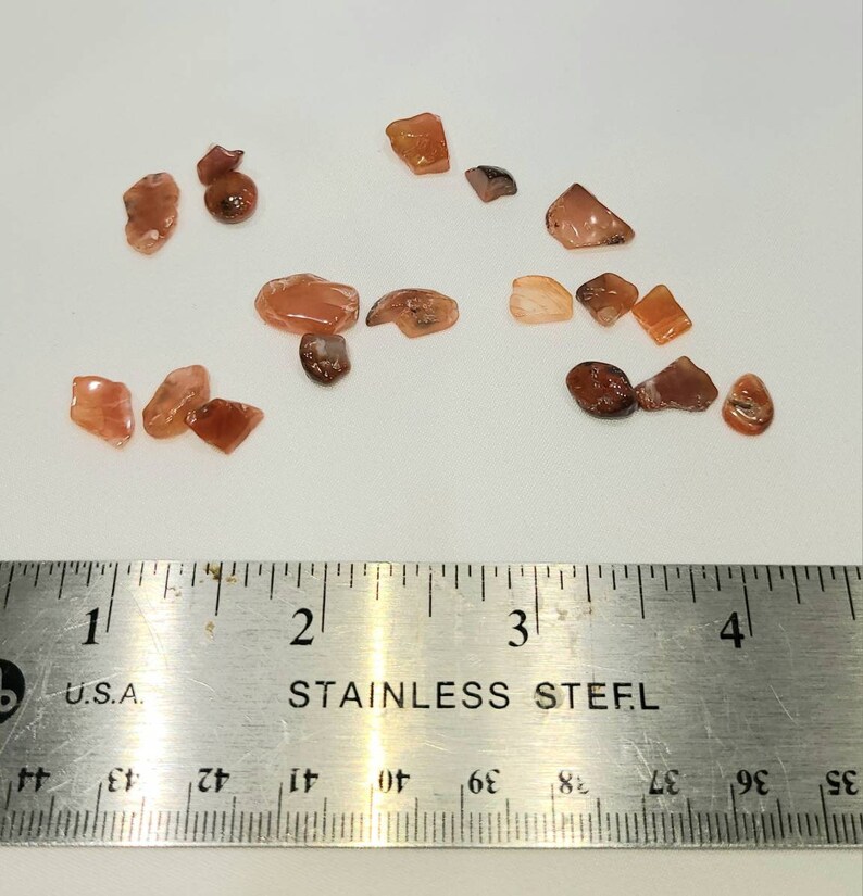 Collection of 18 Small Carnelian Stones or Crystals - Etsy