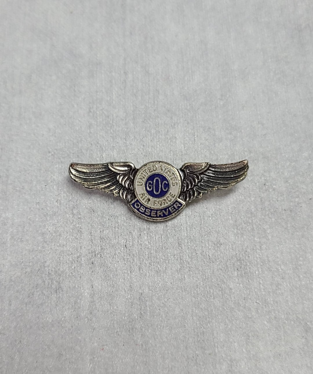 Vintage United States Air Force GOC Observer Wings Pin, WW2 1939-1945 ...
