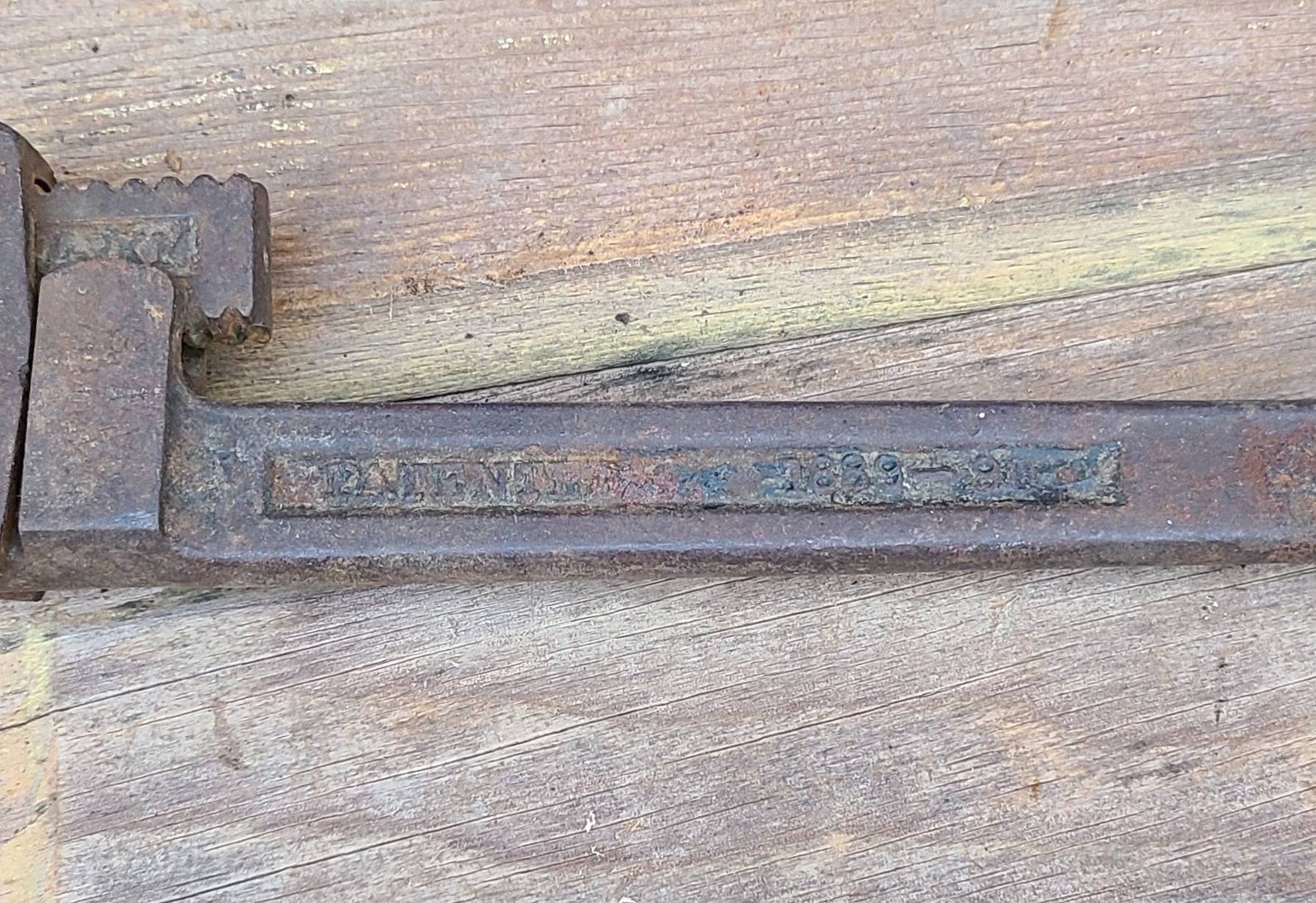 Antique Trimo Pipe Wrench 1889/1916, Adjustable 14 Inch Long Pipe ...