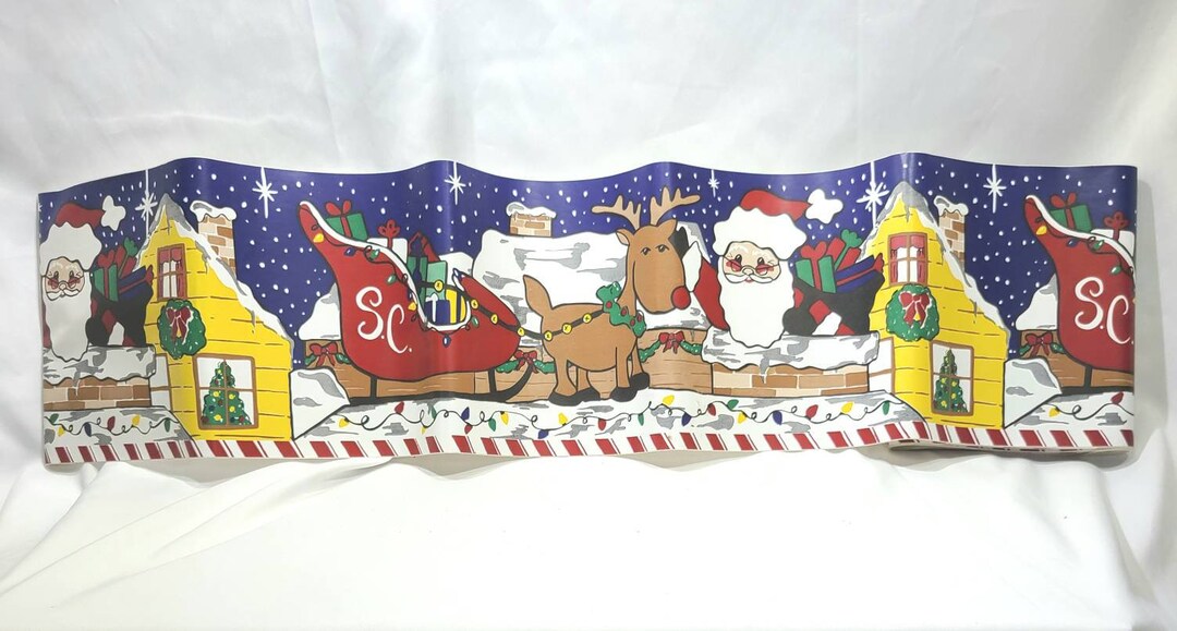 Rudolph the Red Nosed Reindeer Border for Walls Santa Border - Etsy