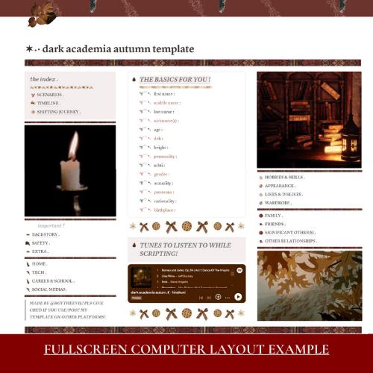 Custom Fandom Shifting Scripts Templates please Read Description - Etsy