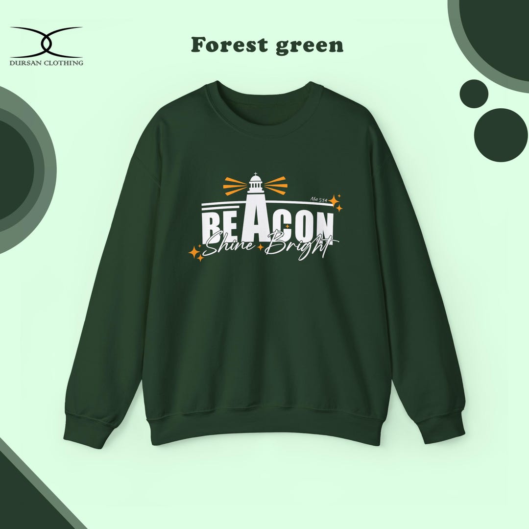 Beacon Shine Bright Sweatshirt | Christian Summer Sweatshirt | Light of ...