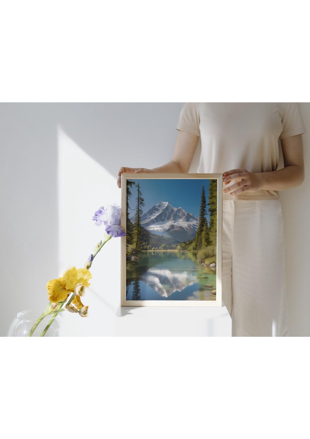 Digital Wall Art Alpine Wall Art Landscape Wall Art Nature Decor Home ...