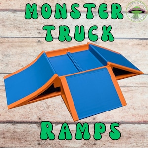 Monster Truck Ramps, 3D Printed Custom Made Ramps Set of 3, Made for ...