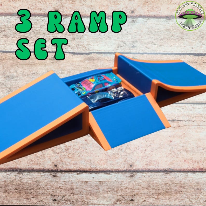 Monster Truck Ramps, 3D Printed Custom Made Ramps Set of 3, Made for ...