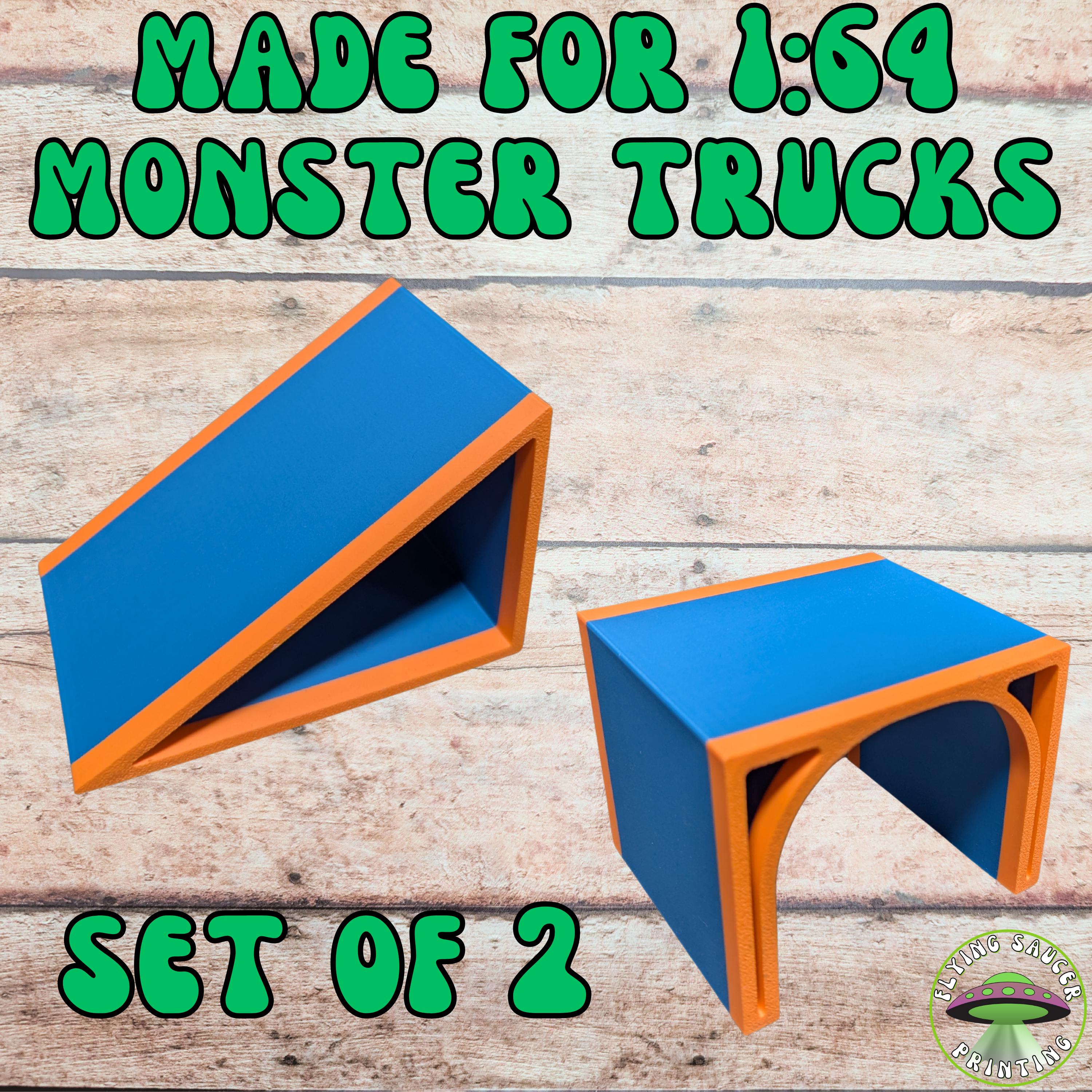 Monster Truck Ramps, 3D Printed Custom Made Ramps Set of 2, Made for ...