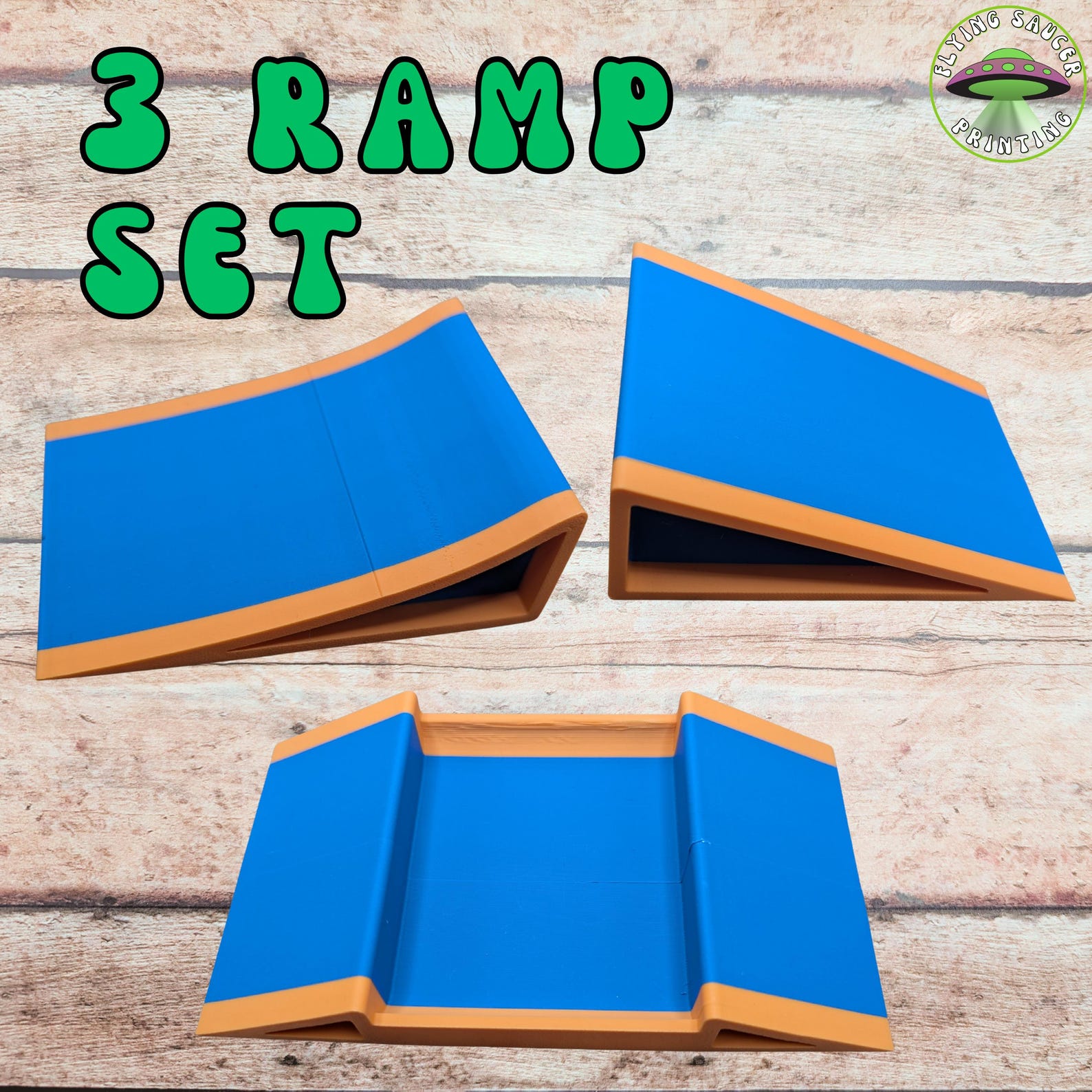 Monster Truck Ramps, 3D Printed Custom Made Ramps Set of 3, Made for ...