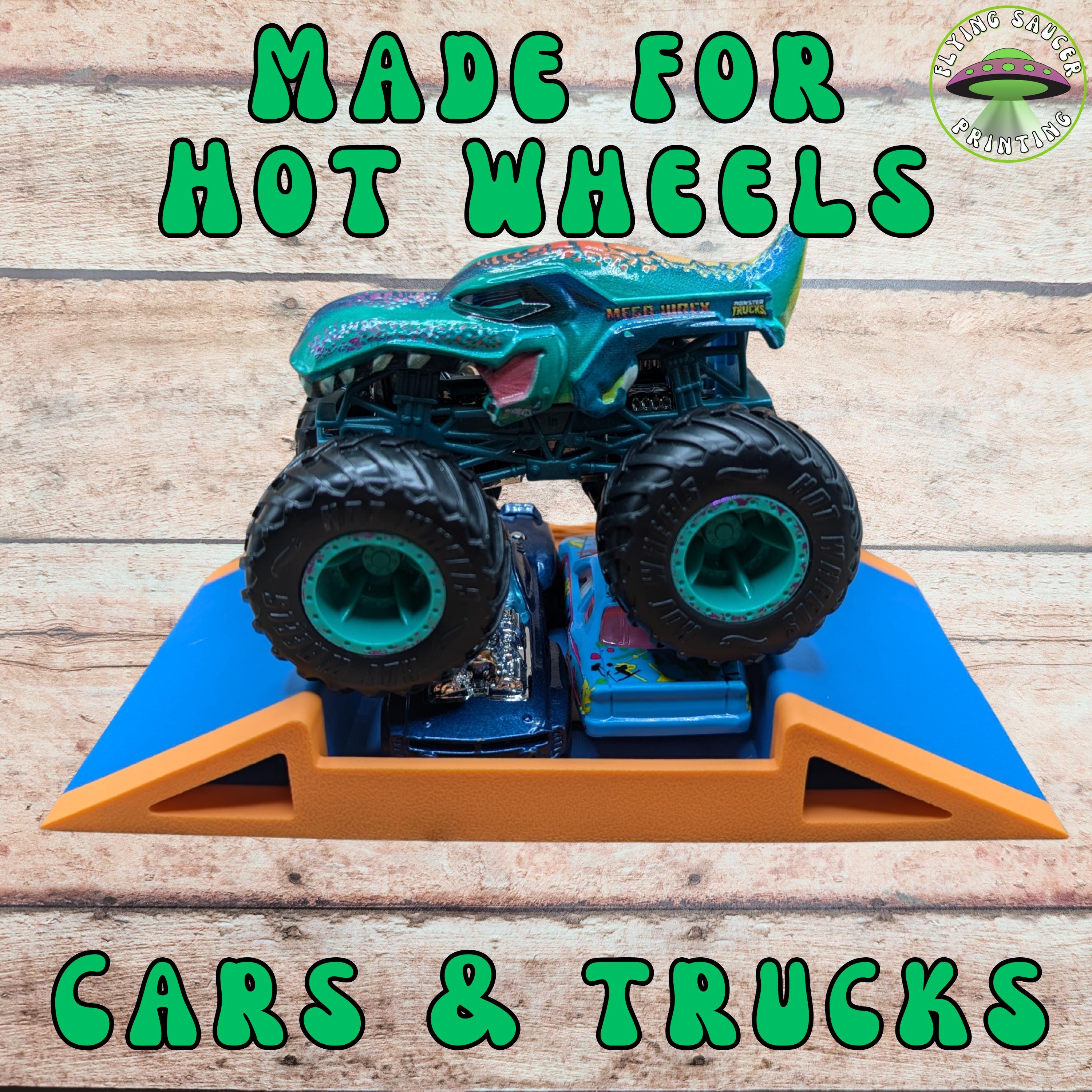 Hot Wheels Monster Truck Ramps, 3D Printed Custom Made Ramps Set of 3 ...