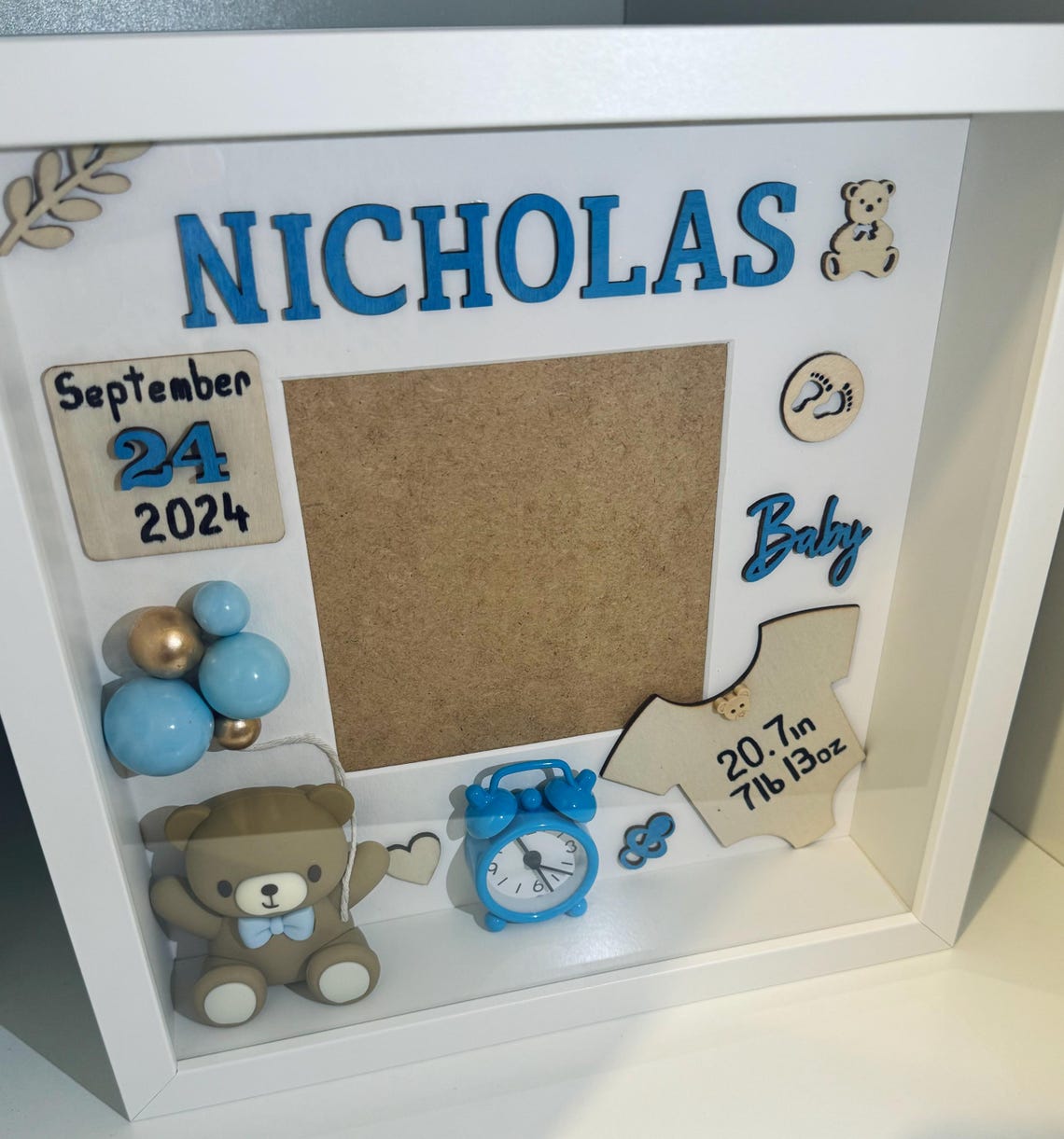 Personalized Baby Keepsake Frame-gift for Newborn Baby-birth Stats ...