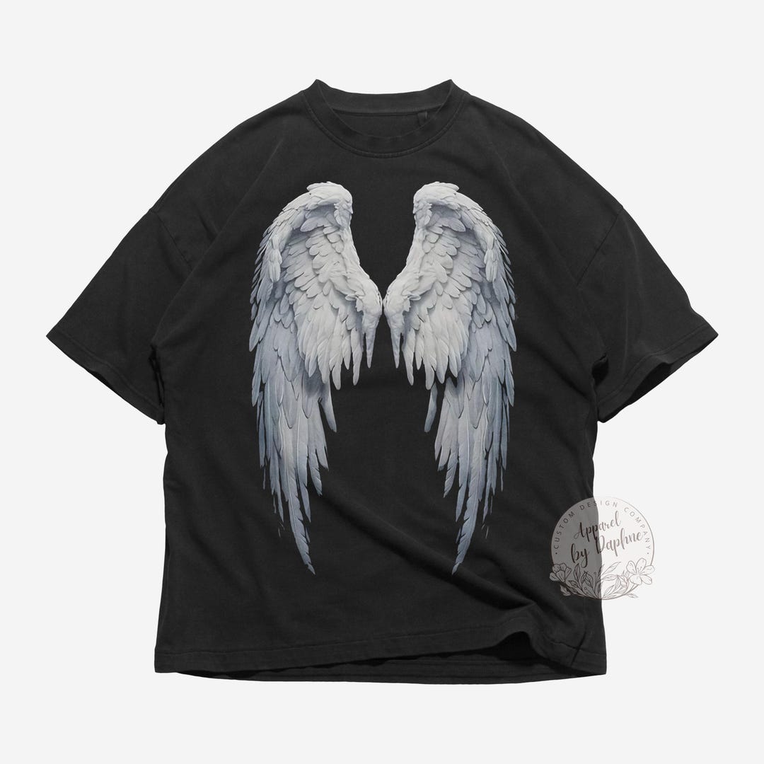 Angel Wings Unisex Heavy Cotton Tee, Ethereal Shirt, Spiritual Apparel ...