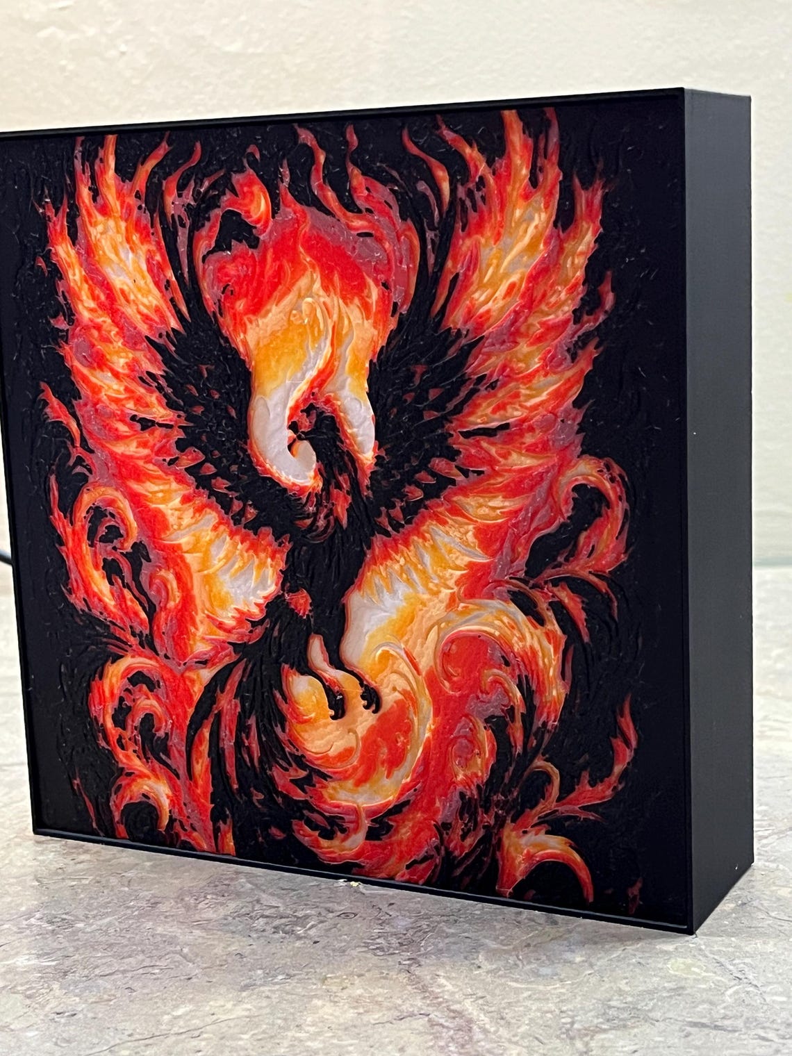 Phoenix Hueforge Lithophane Light Box With Multicolor LED Lights With ...