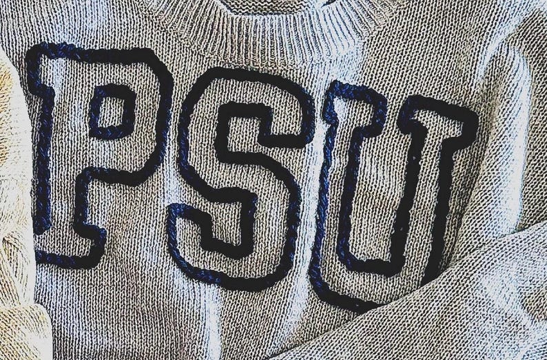 Penn State “PSU” Sweater Adult - Etsy