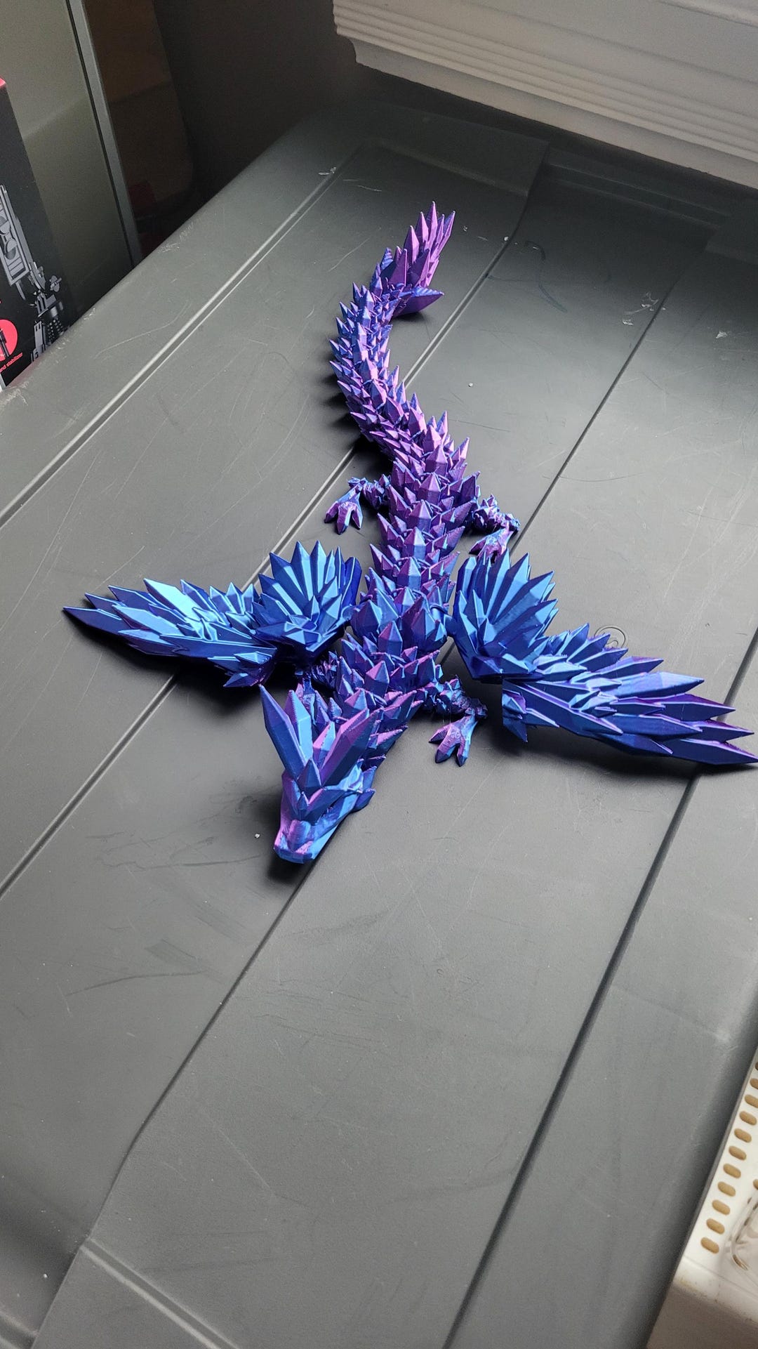 Crystal Winged Dragon - 3D Printed, Articulating - Etsy
