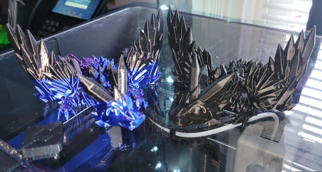Dragon Crystal Winged Tadling - 3D Printed Mythical Creature With ...