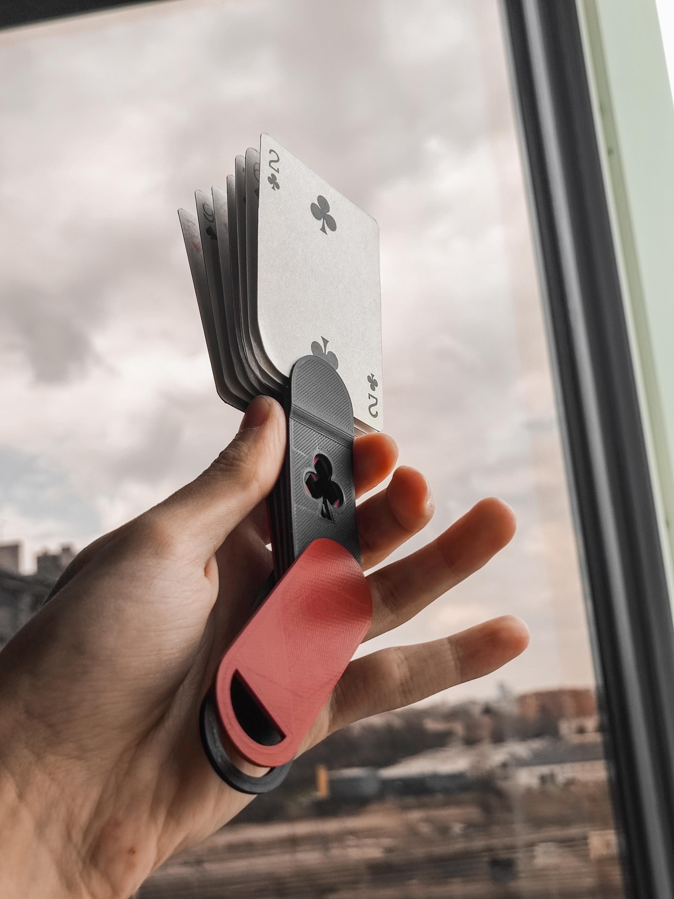 Naipe Card Holder - Customizable 3D Printed Stand With Hearts, Diamonds ...