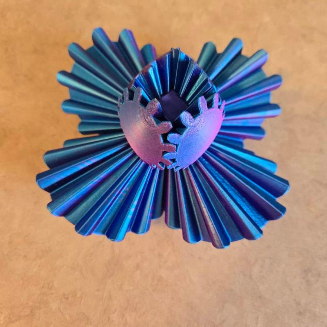 Gear Rhombo Fidget Ball Toy Designed by TNTBA Unique Stress Relief and ...