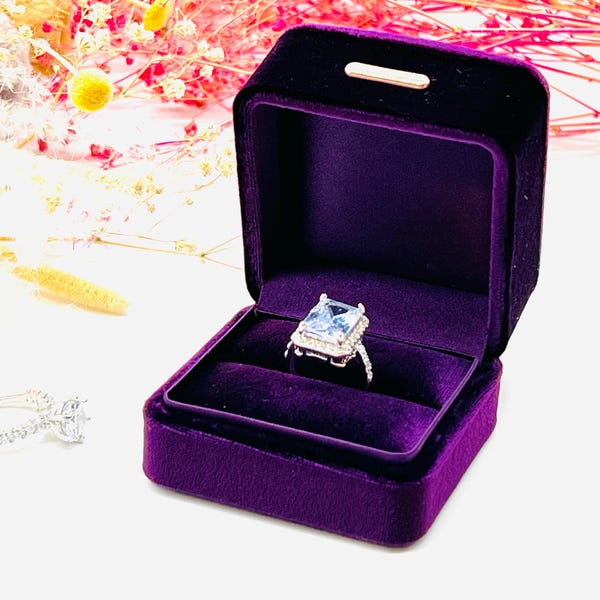 Purple Wedding Ring - Etsy