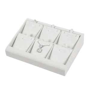 Deluxe Jewelry Display Luxury Jewelry Showcase Display Set Suede ...