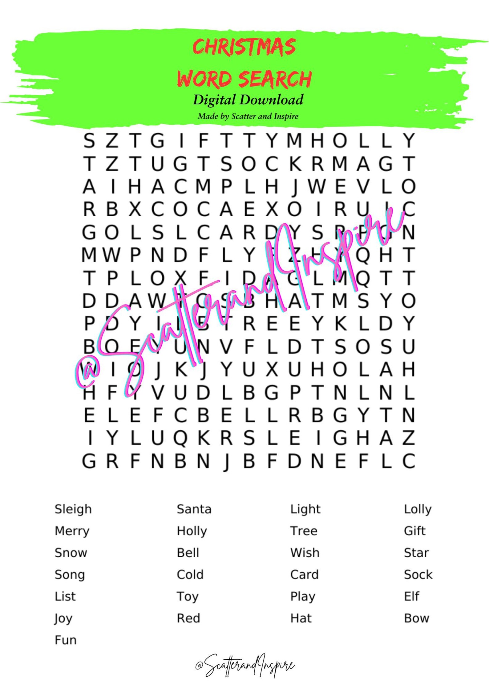 Christmas Look and Find Poster | Printable Kids' Activity | Festive ...