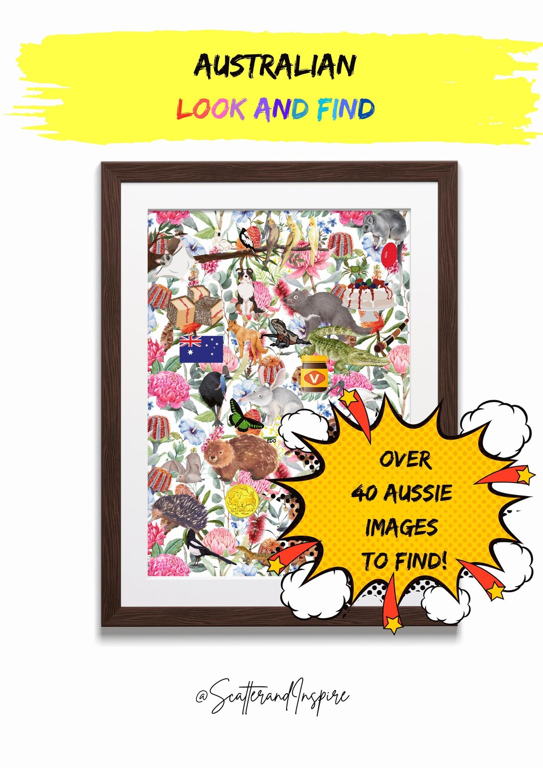 Australian Look and Find Activity for Kids | Fun Printable Seek-and ...