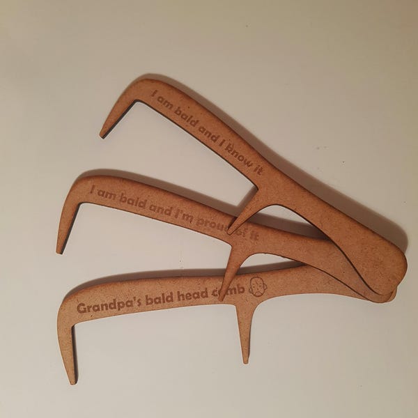 Bald Man Comb - Etsy
