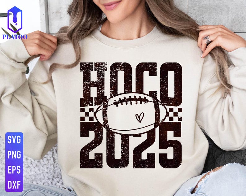 Hoco 2025 Football Svg, Game Day Png (digital Files) - Etsy