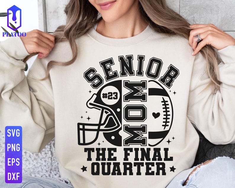 Senior Football Mom 2026 SVG, the Final Quarter (digital File) - Etsy