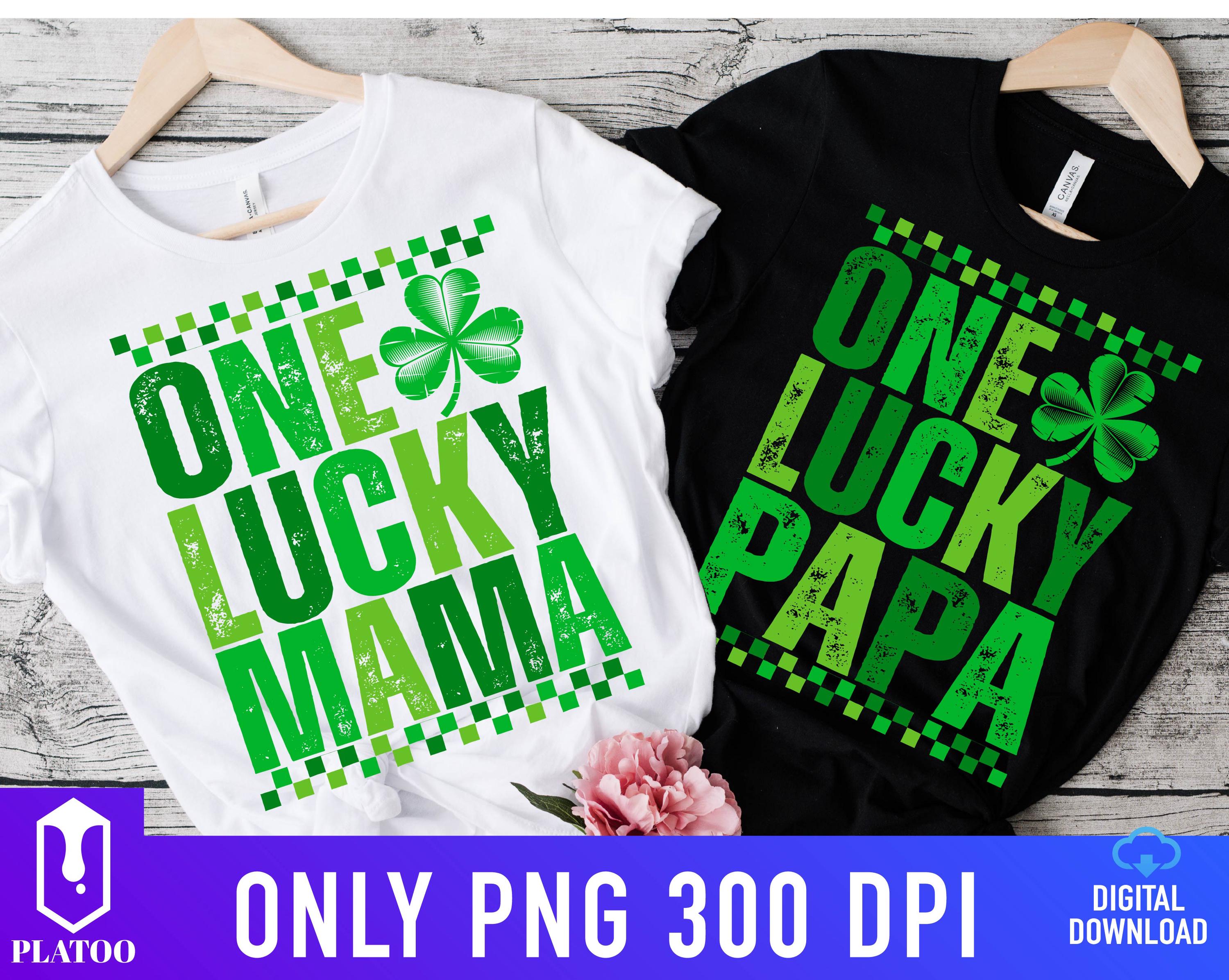 Preppy One Lucky Family Png Bundle, Family Matching St Patrick's Day ...