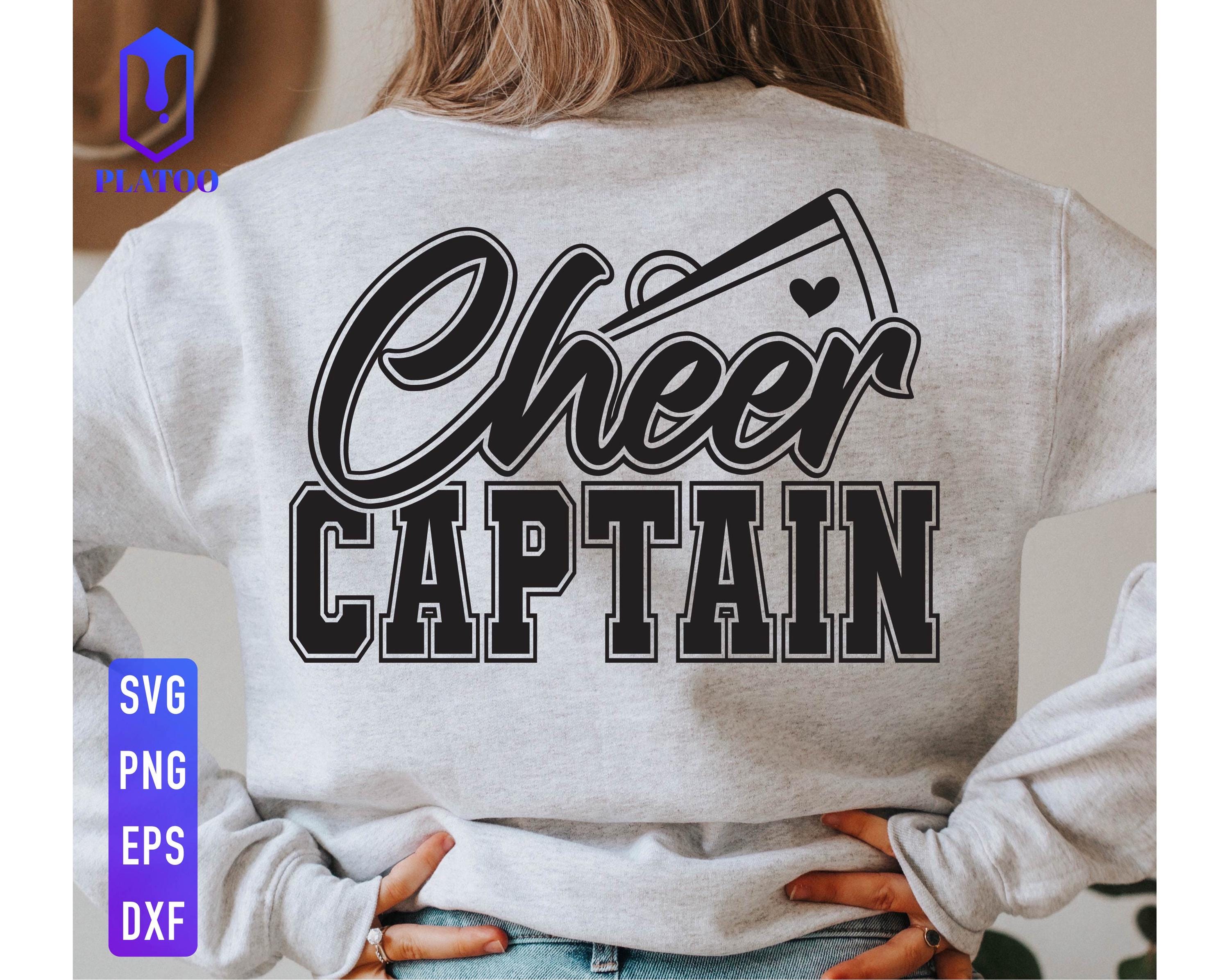 Cheer Captain SVG, Cheerleading Shirt Design (digital Download) - Etsy