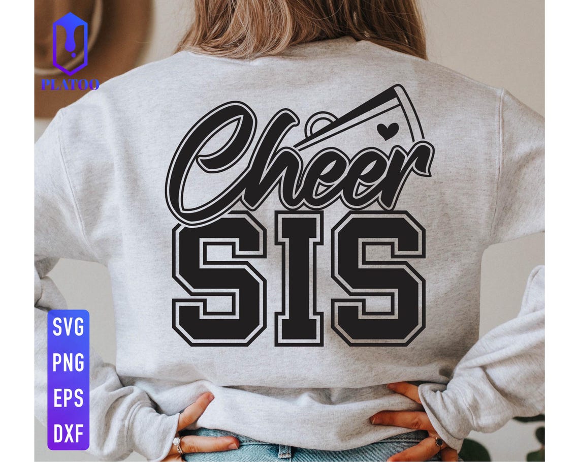 Cheer Sister SVG, Proud Football Sister, Cheerleading (digital Files ...