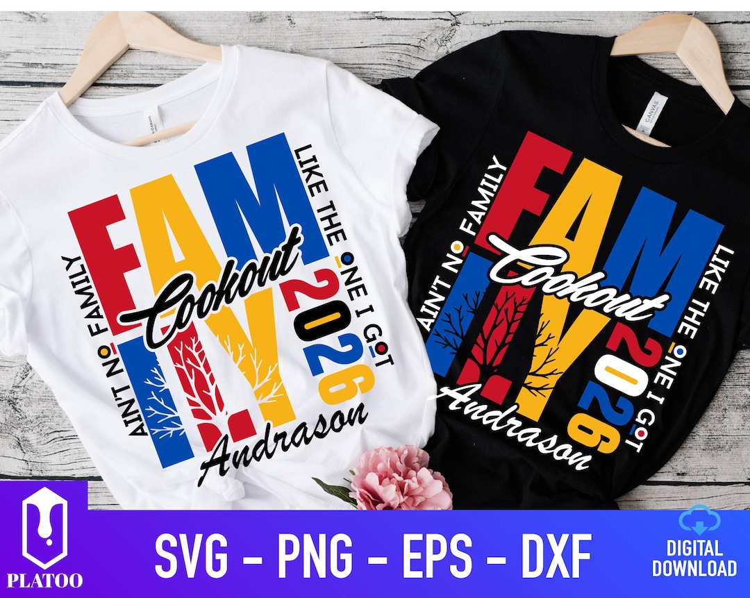 Family Cookout 2026 SVG PNG, Vacation BBQ Shirts Design (digital ...