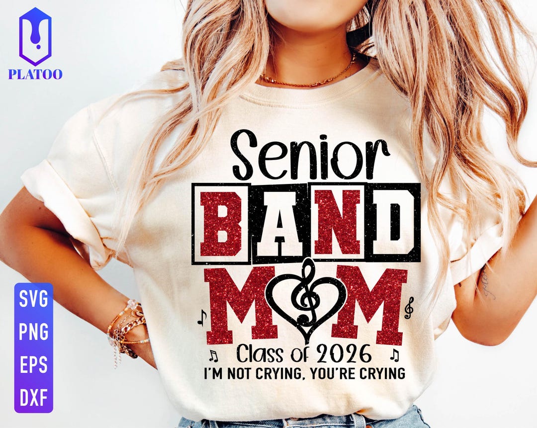 Senior Band Mom 2026 SVG, Cheer Band Design (digital Download) - Etsy