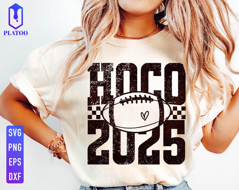 Hoco 2025 Football Svg, Game Day Png (digital Files) - Etsy