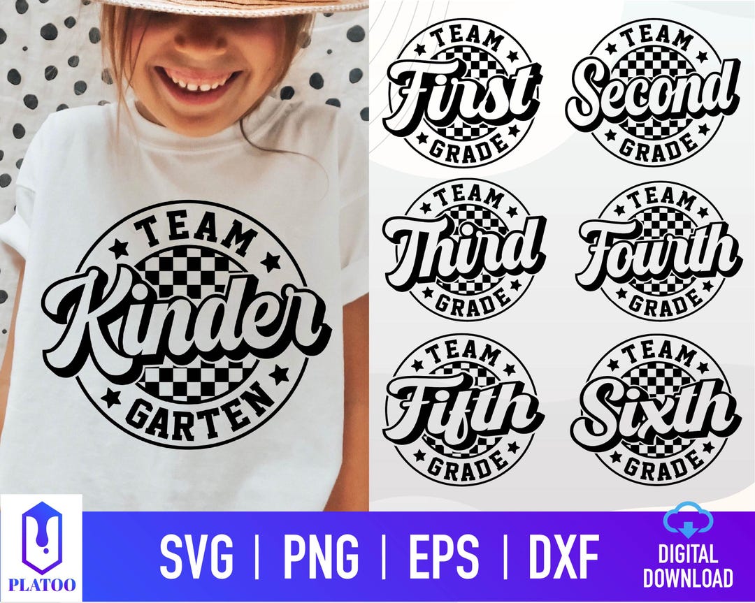Team Grade SVG Bundle, Back to School Cut Files (digital Download) - Etsy