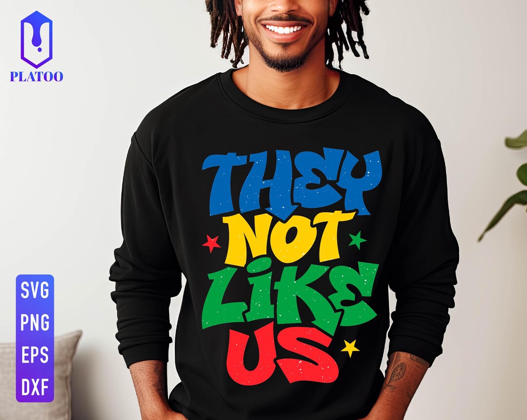They Not Like Us SVG, Juneteenth Design, Black History (digital Files ...