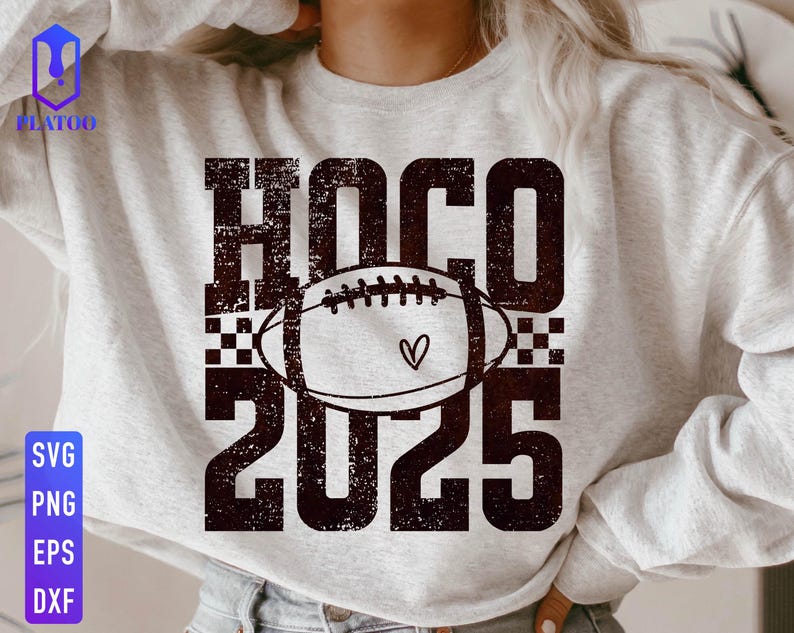 Hoco 2025 Football Svg, Game Day Png (digital Files) - Etsy