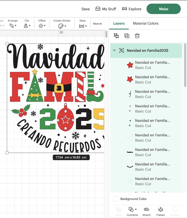 Feliz Navidad 2025 SVG, Spanish Christmas Family Design (digital ...