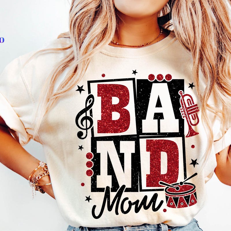 Band Mom Svg - Etsy